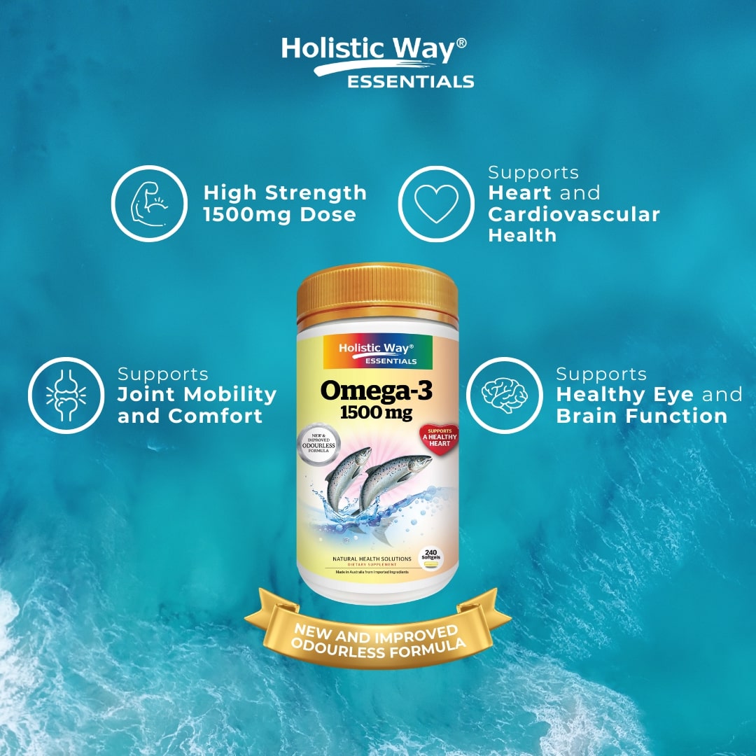 Holistic Way Essentials High Strength Omega 3 1500mg (240 Softgels)