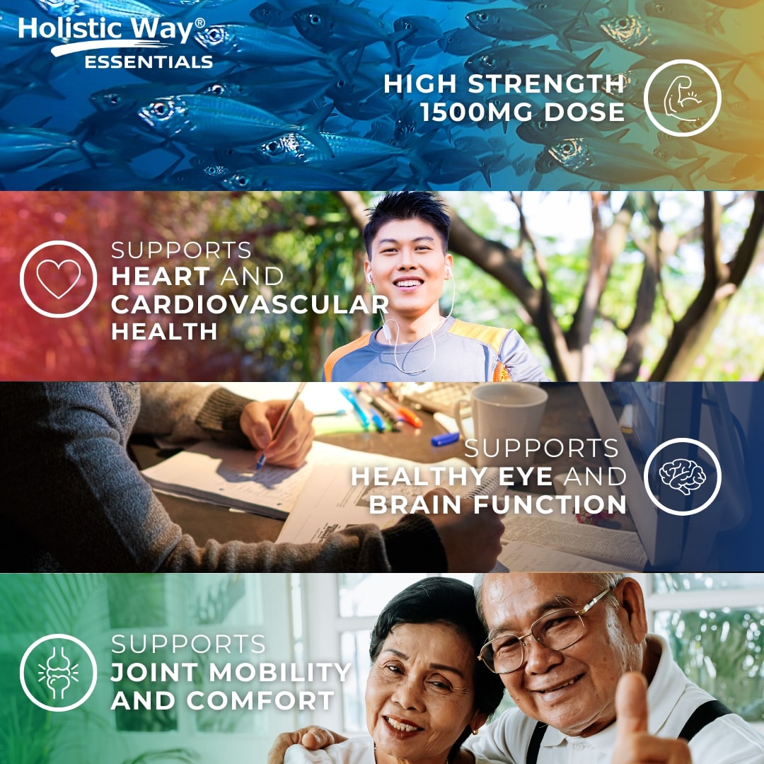 Holistic Way Essentials High Strength Omega 3 1500mg (240 Softgels)