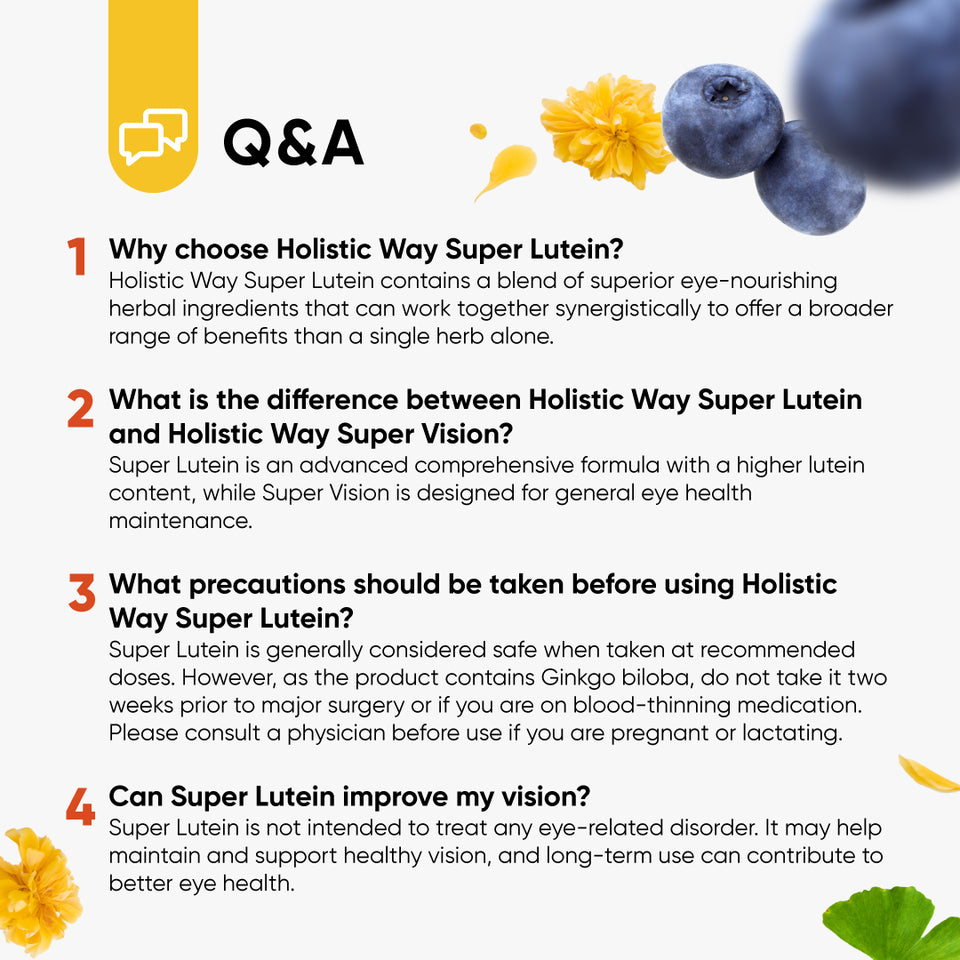 [Bundle of 2] Holistic Way Super Lutein (60 Vegetarian Capsules)