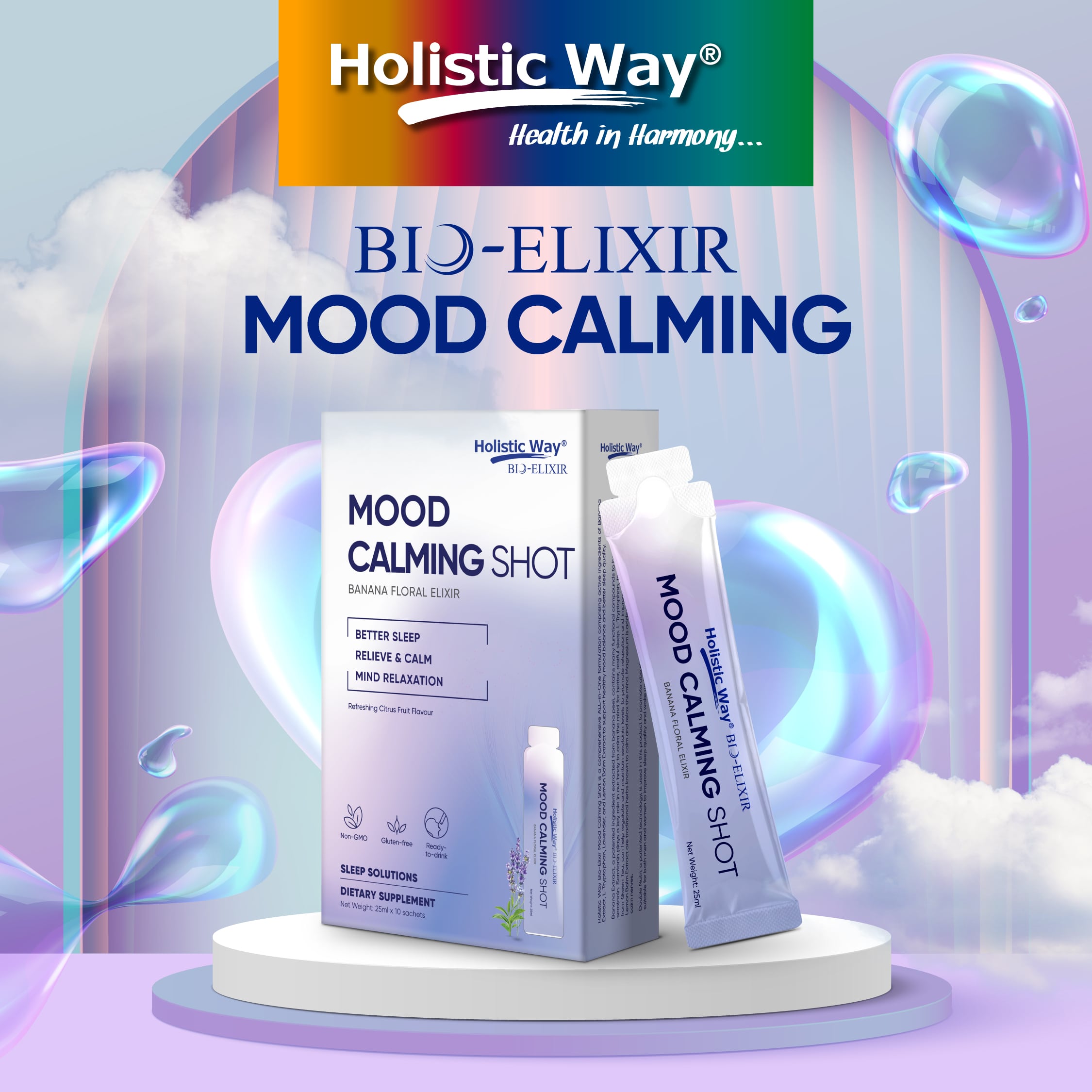 Holistic Way Bio-Elixir Mood Calming Shot (10 Sachets)