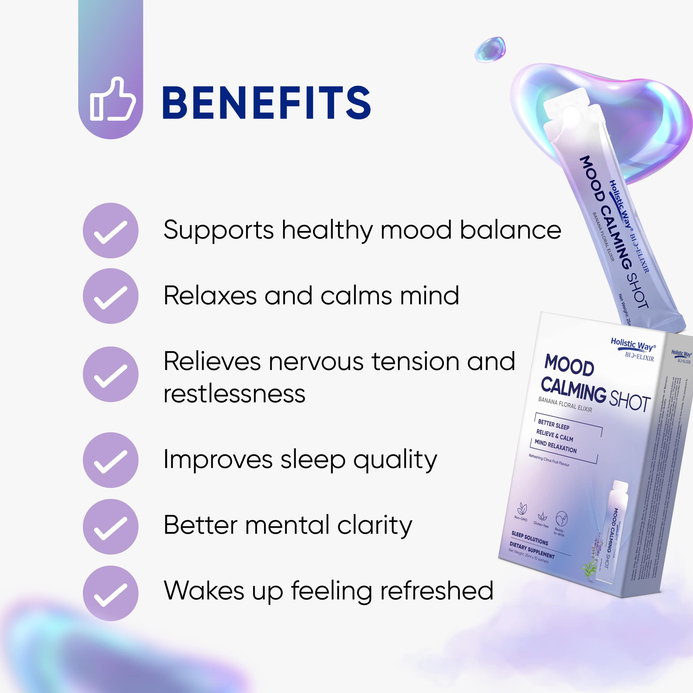 Holistic Way Bio-Elixir Mood Calming Shot (10 Sachets)