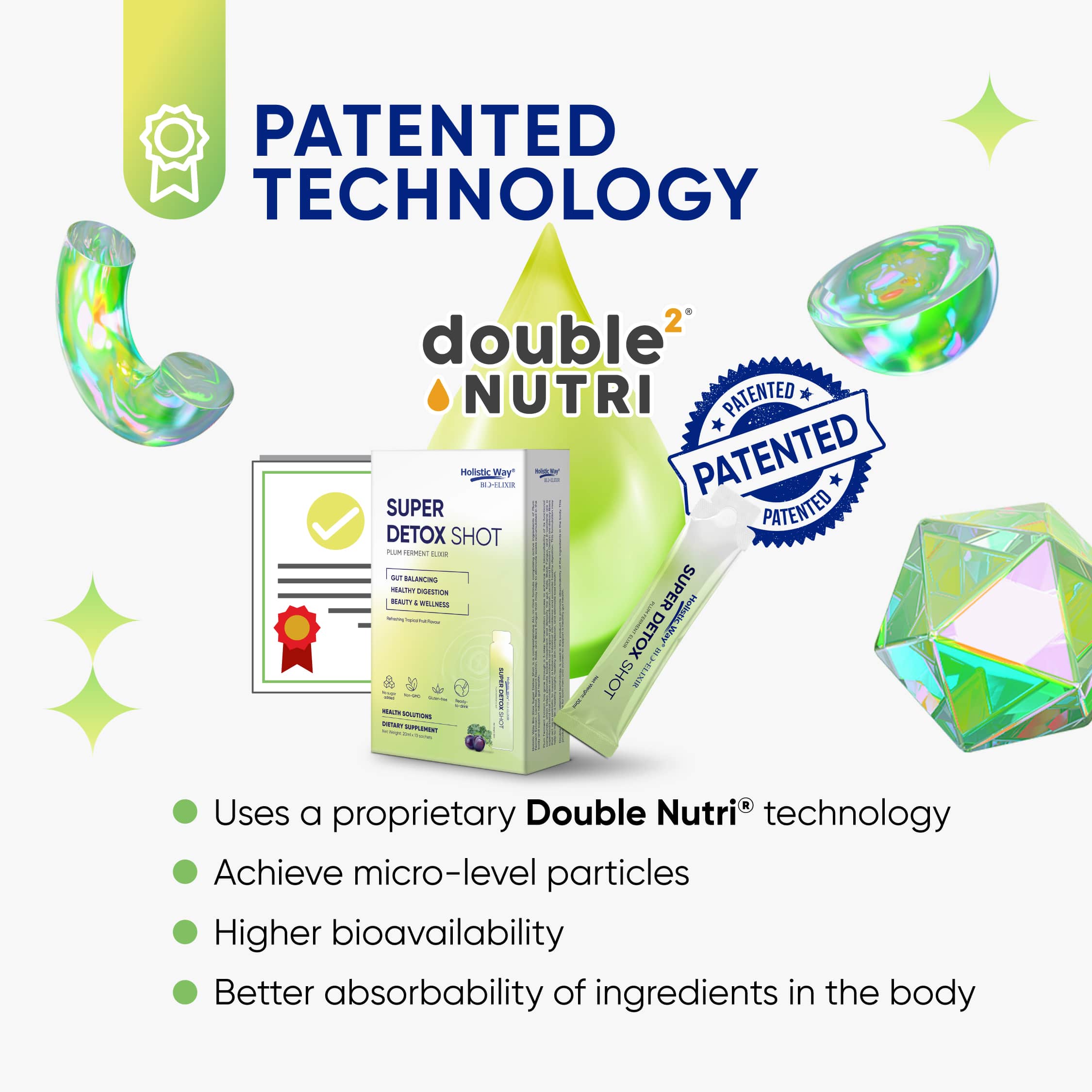 Holistic Way Bio-Elixir Super Detox Shot (10 Sachets)