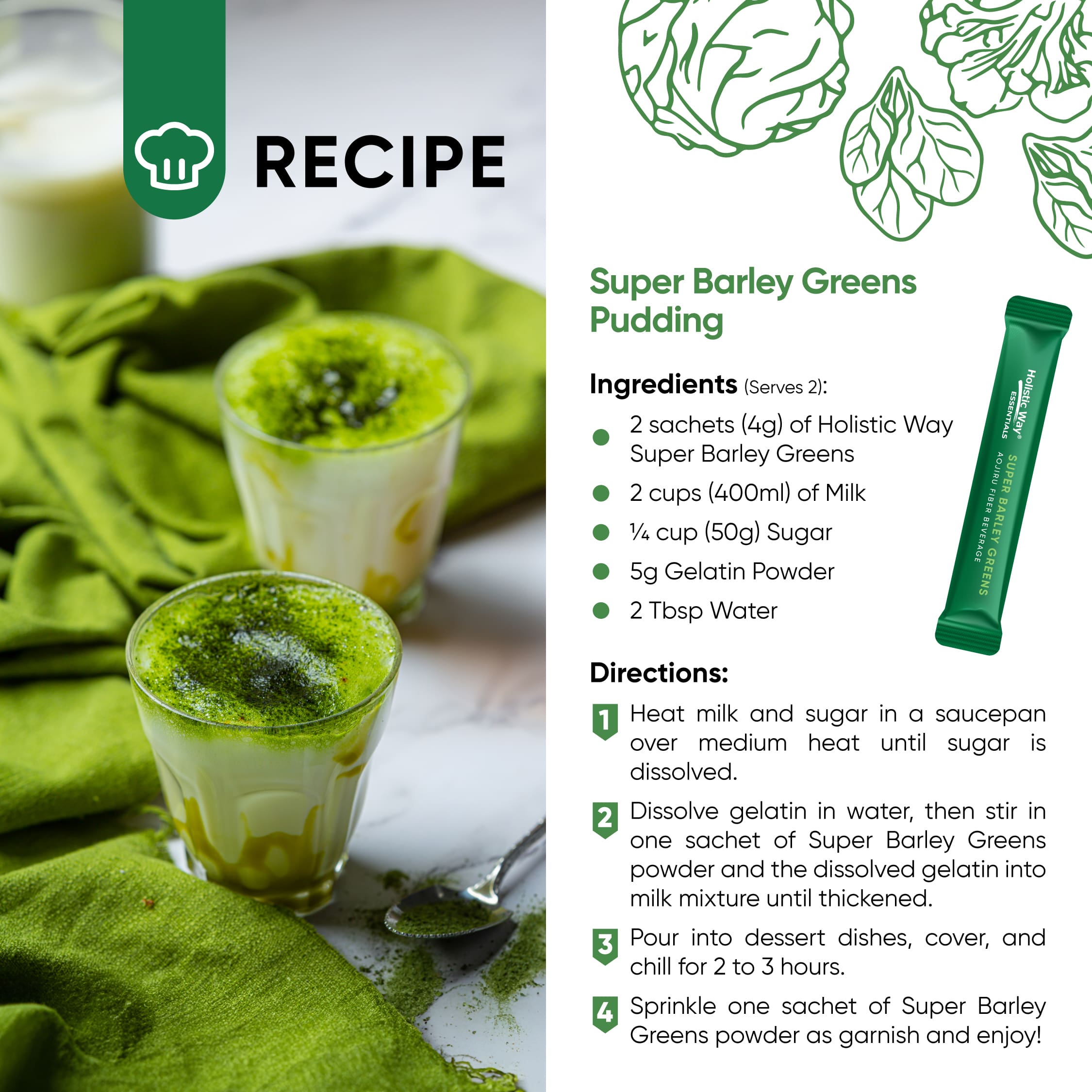 Holistic Way Super Barley Greens (30 Sachets)