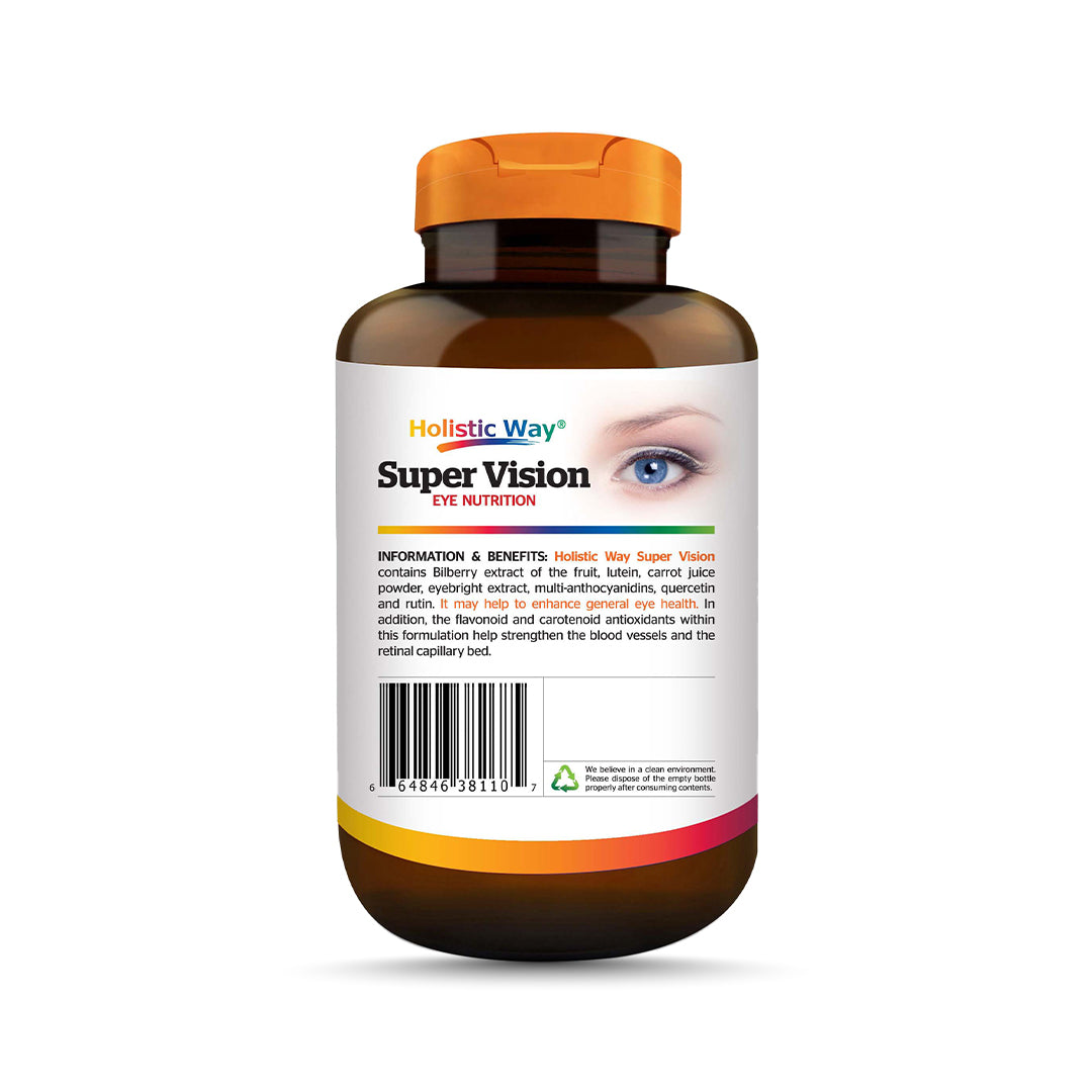 Holistic Way Super Vision — Eye Nutrition (90 Capsules)
