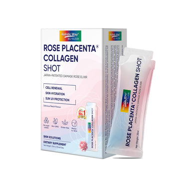Buy Holistic Way Rose Placenta® Collagen Shot – Radiant Skin & Collagen ...