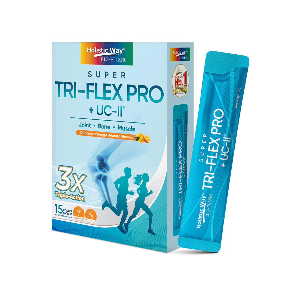 Holistic Way Bio Elixir Super Tri-Flex Pro with UC-II