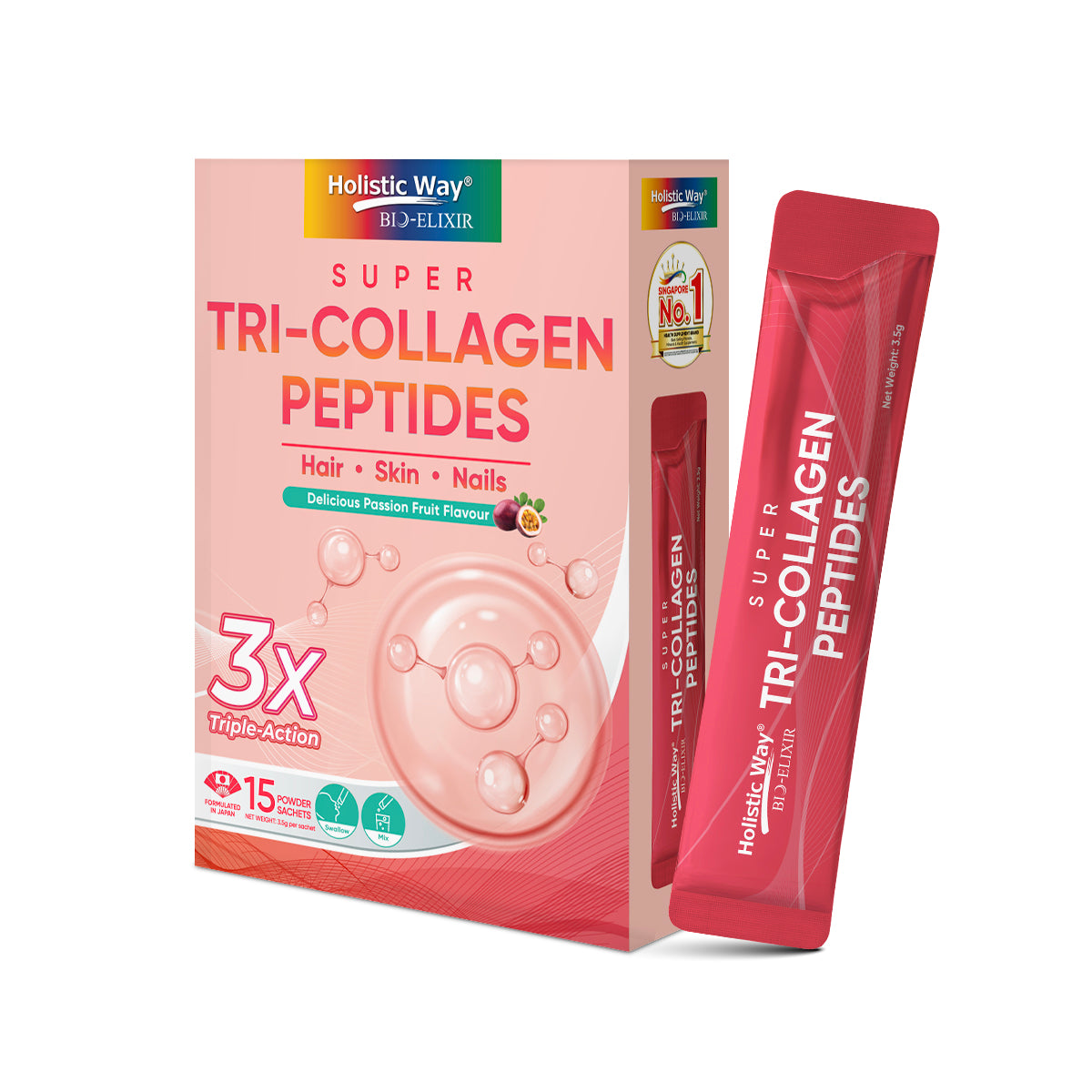 Holistic Way Bio Elixir Super Tri-Collagen Peptides