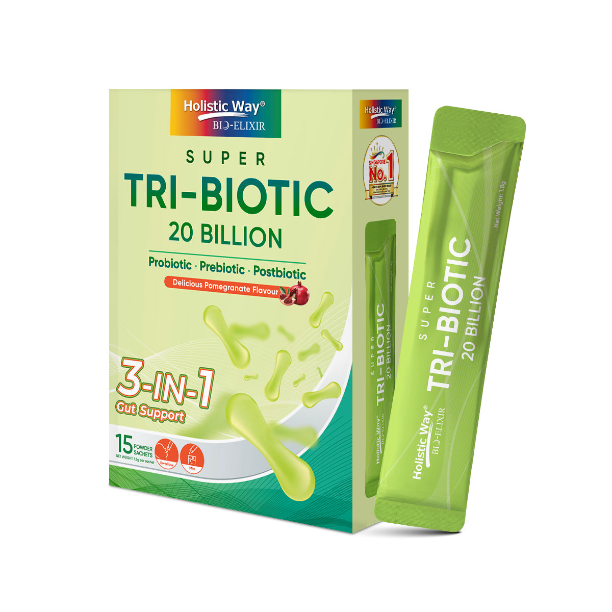 Holistic Way Bio-Elixir Super Tri-Biotic 20 Billion