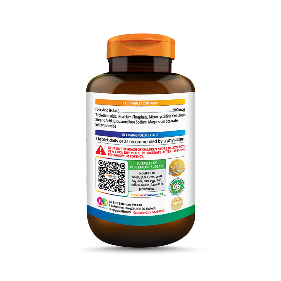 Holistic Way Folic Acid 900mcg (100 Tablets)
