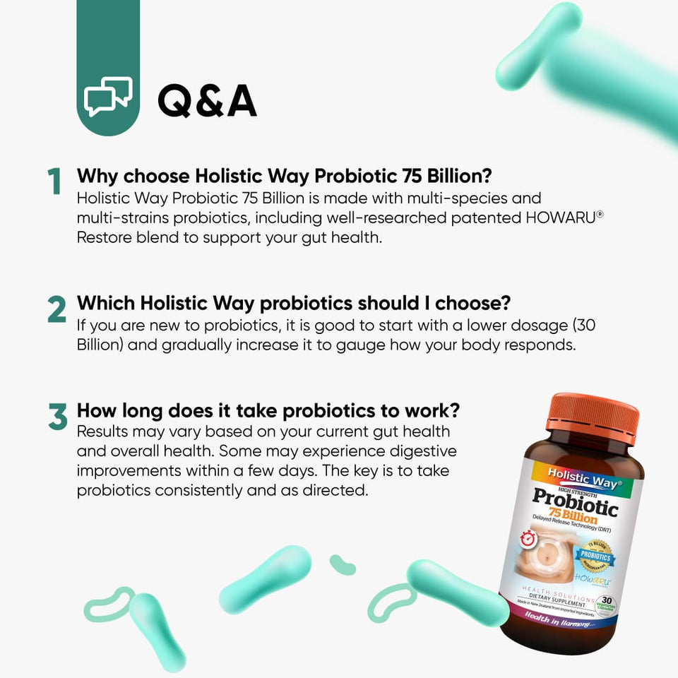 Holistic Way Probiotic 75 Billion (30 Vegetarian Capsules)
